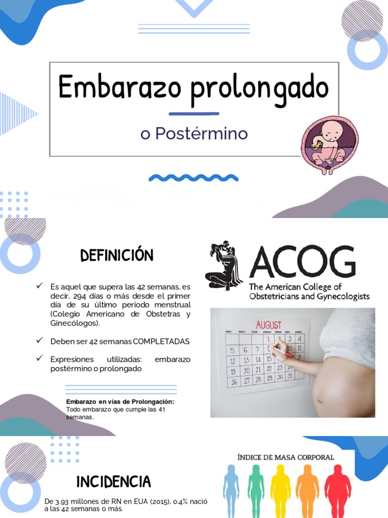 Embarazo Prolongado | PDF | Parto | El embarazo