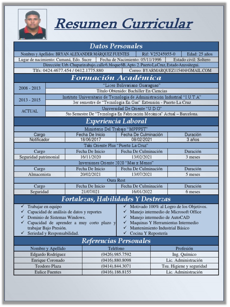 Curriculum Bryan Márquez actualizado 1 | PDF | Informática | Software