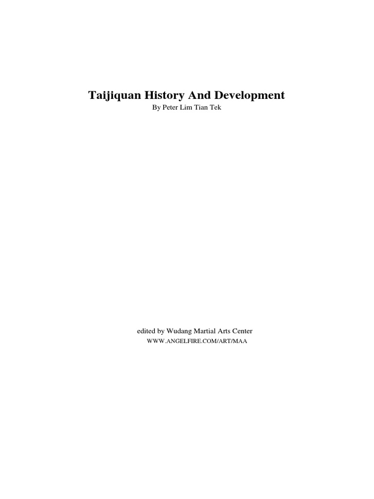 Taiji New | PDF | Tai Chi | Chinese Martial Arts