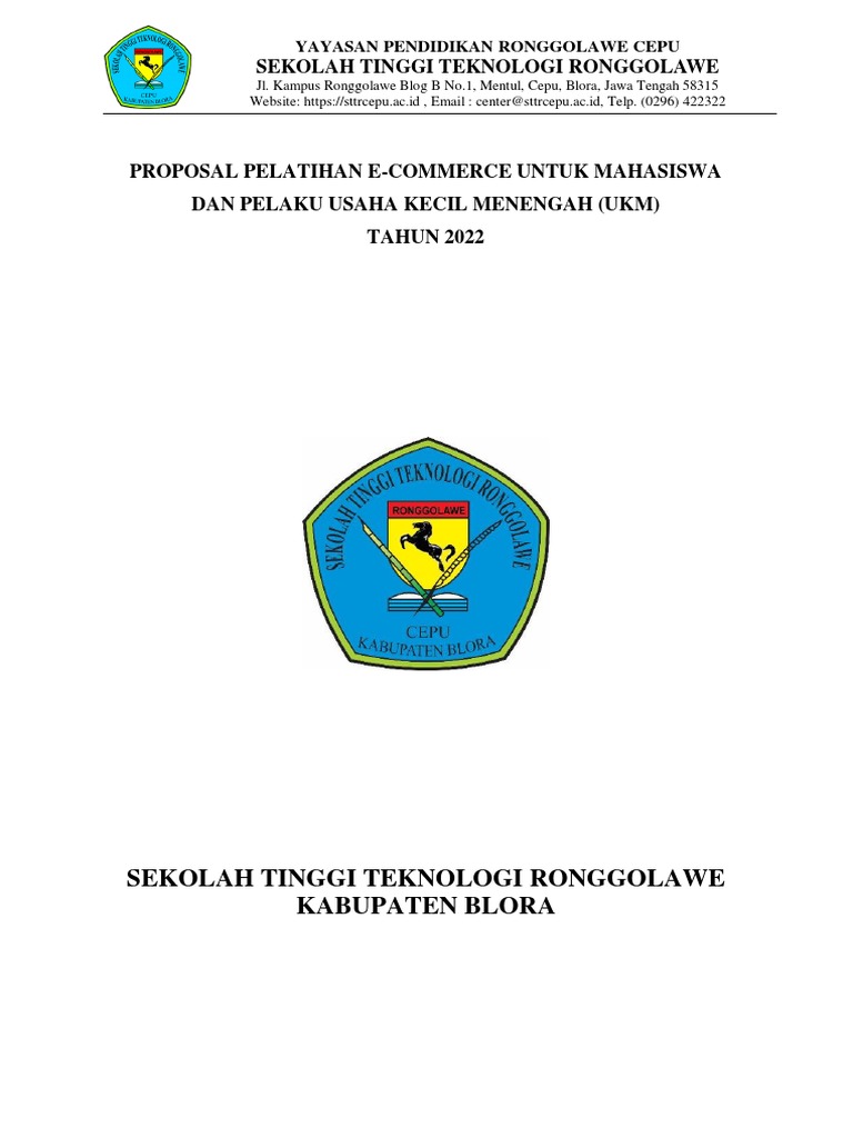 Proposal ini memberikan judul "[MENINGKATKAN PELUANG BISNIS DI ERA DIGITAL] | PDF