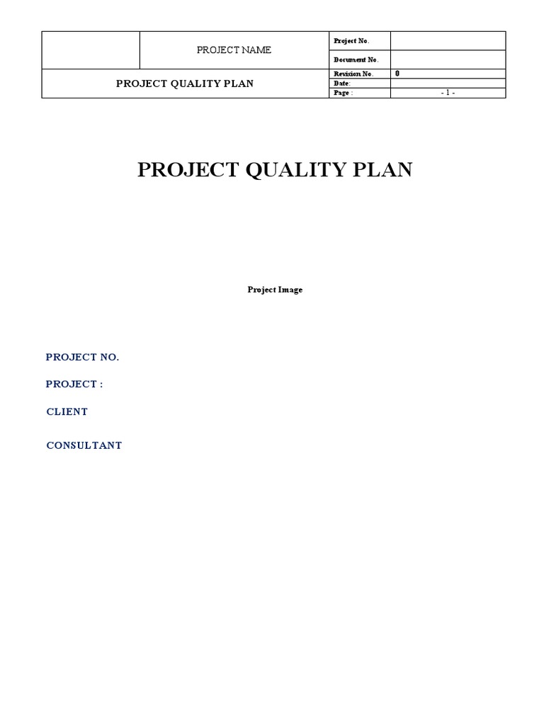 Project Quality Management Plan | PDF | Quality Assurance | Iso 9000