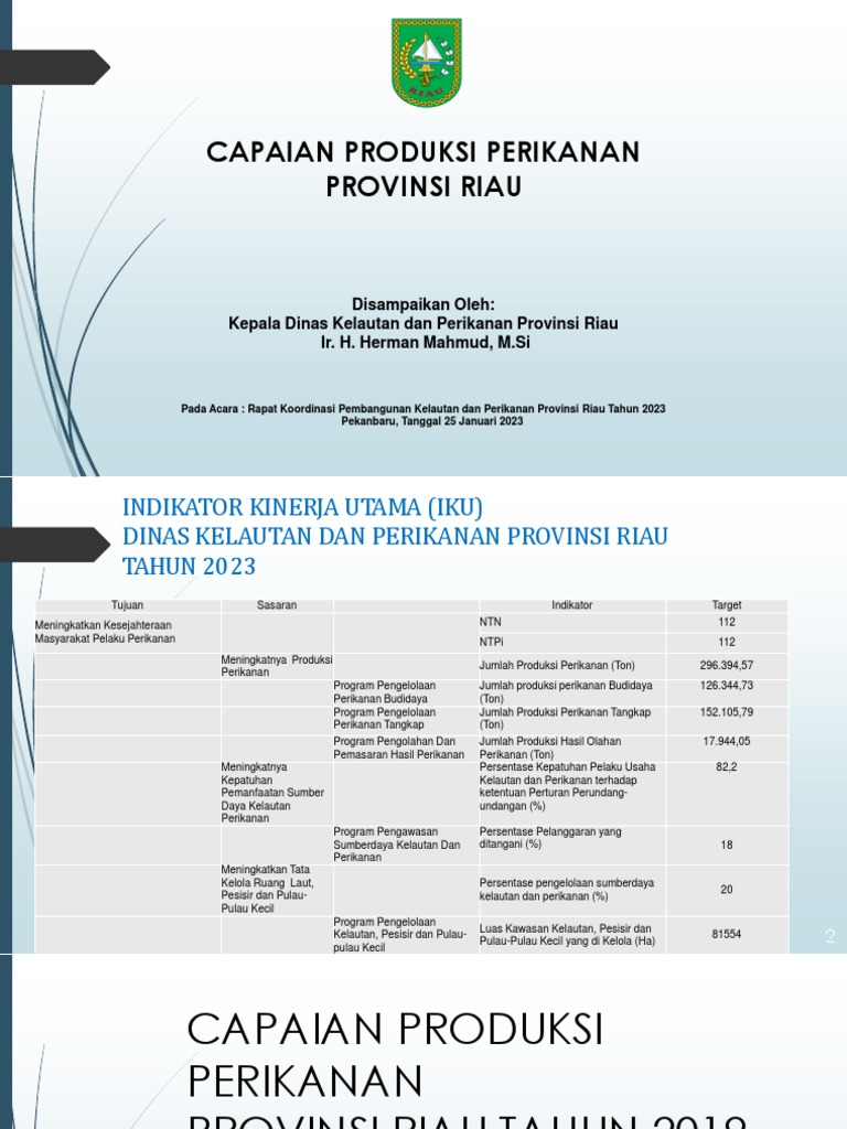 Capaian Produksi Perikanan Riau 2023 | PDF | Kesehatan Holistik | Sains & Matematika