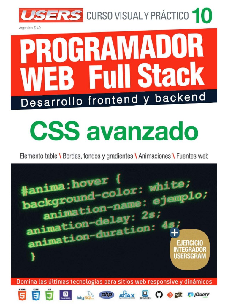 Programador Web Full Stack 10 - CSS Avanzado | PDF