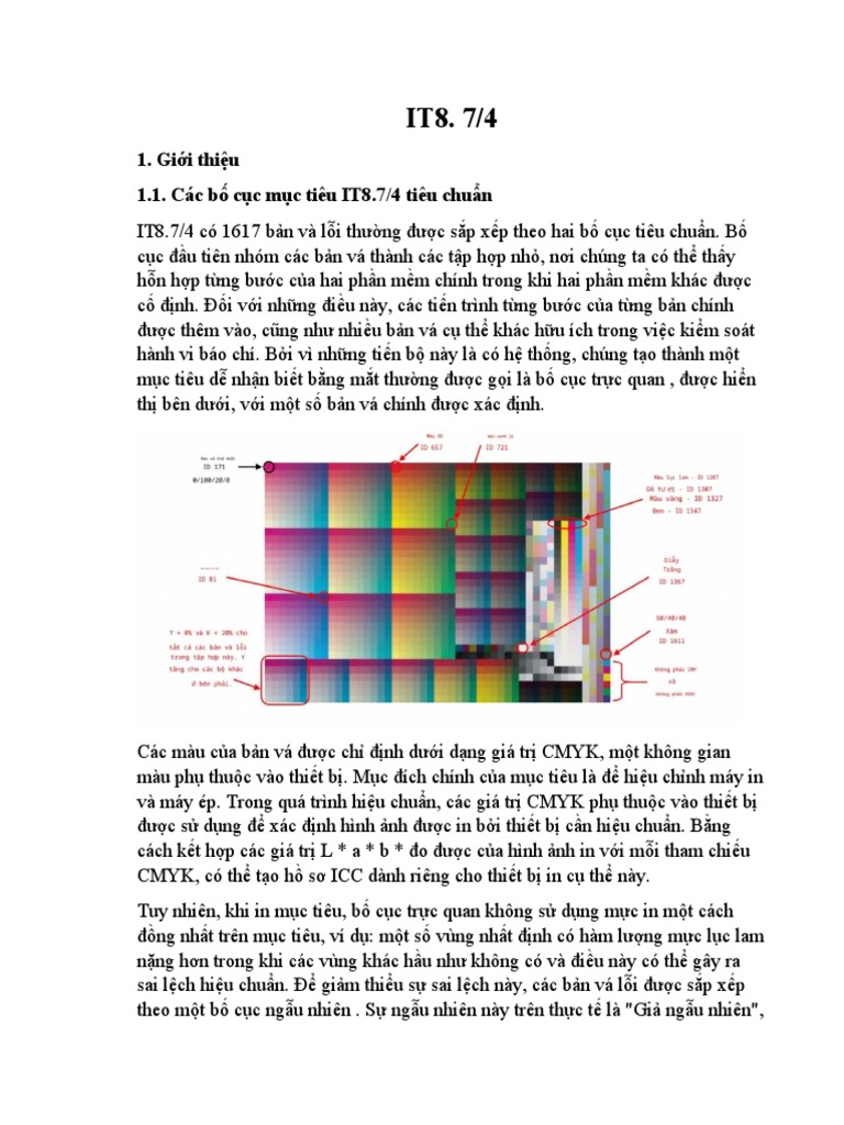 1. Giới thiệu 1.1. Các bố cục mục tiêu IT8.7/4 tiêu chuẩn | PDF