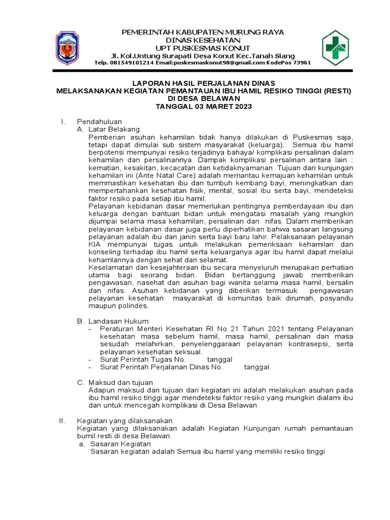 Hasil Bumil Resti BELAWAN | PDF