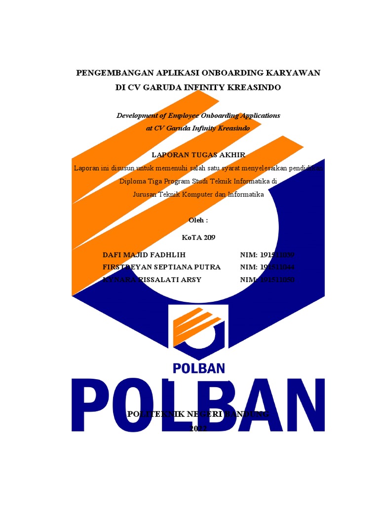 Pengembangan Aplikasi Onboarding Karyawan Di CV Garuda Infinity Kreasindo | PDF
