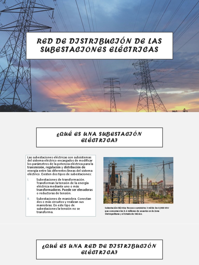Red de Distribucion Electrica | PDF | Ingenieria Eléctrica | Subestacion electrica