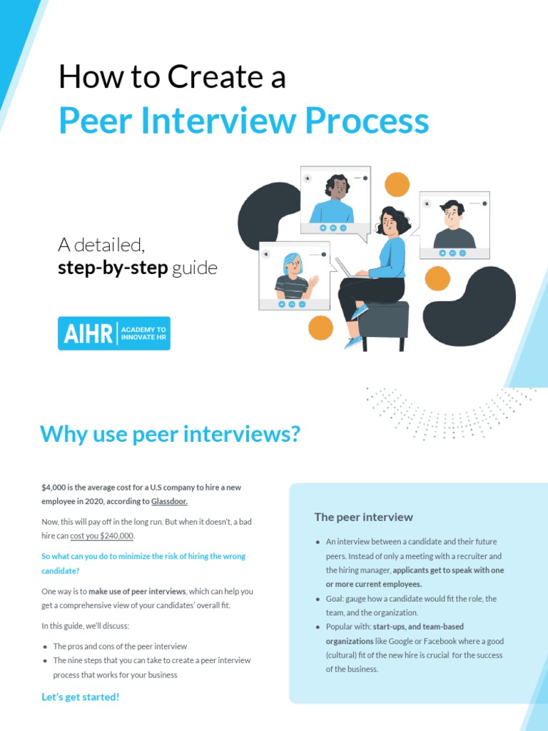 Peer Interviewing Playbook | PDF | Recruitment