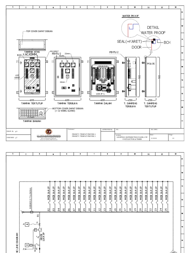 PANEL POWER DISTRIBUTION MCCB 125A | PDF
