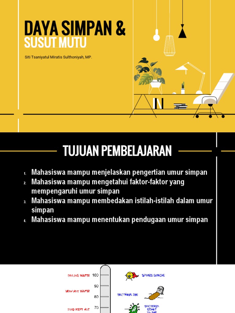Umur Simpan dan Pendugaan Kualitas Pangan | PDF