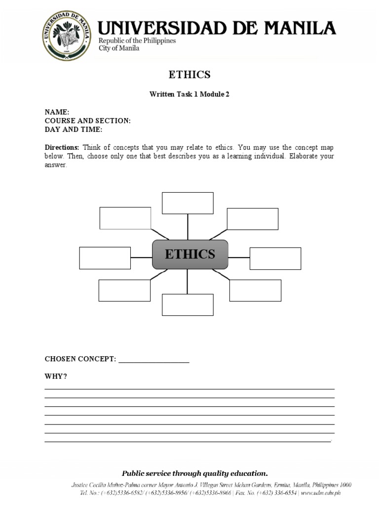 ETHICS MODULE 2 Written Tasks 1 and 2 | PDF