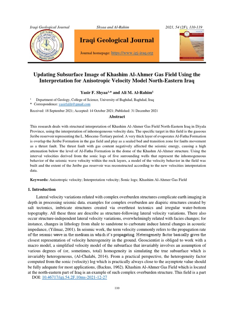 Updating The 2d Seismic Data By Pre Stack Pdf Reflection Seismology