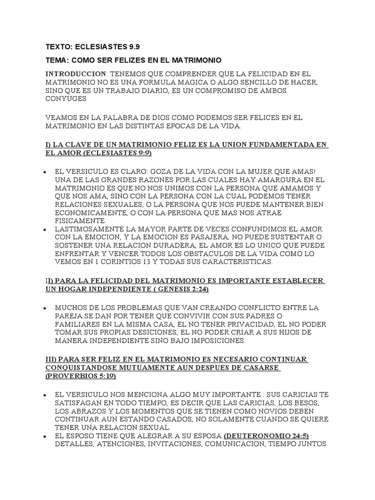 Claves para la Felicidad Matrimonial | PDF | Matrimonio | Amor