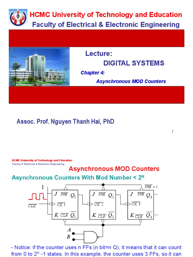 Chapter 4 - Asynchronous MOD Up Counters | PDF | Computer Engineering | Electrical Circuits