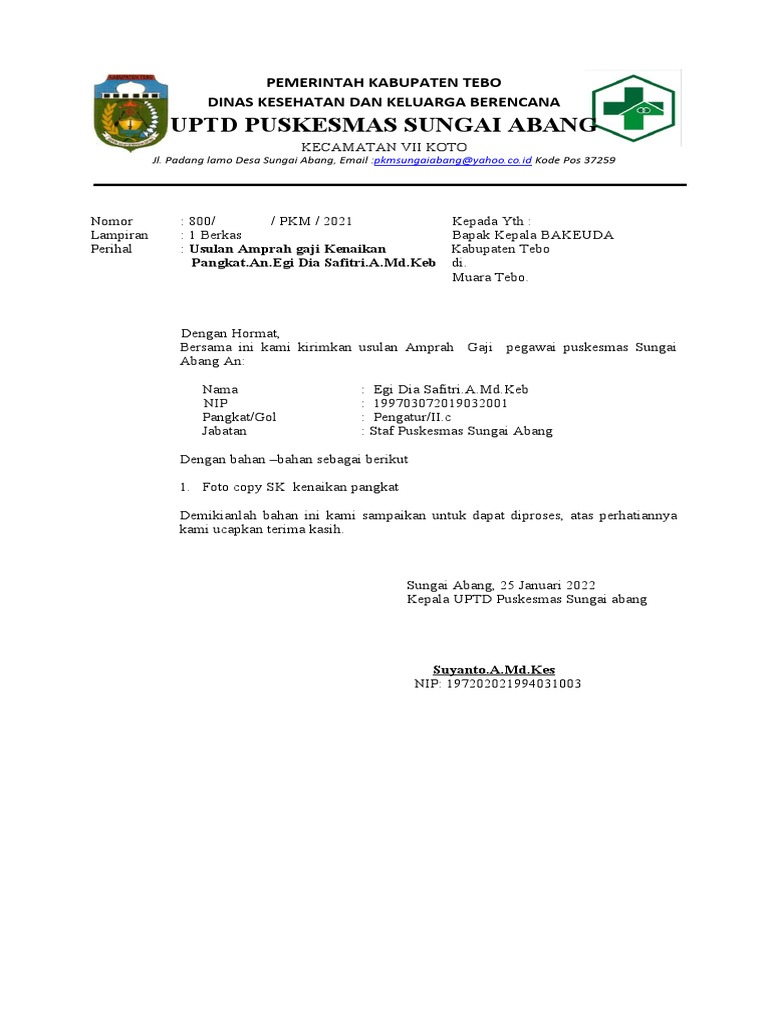 Pengantar Amprah Gaji | PDF