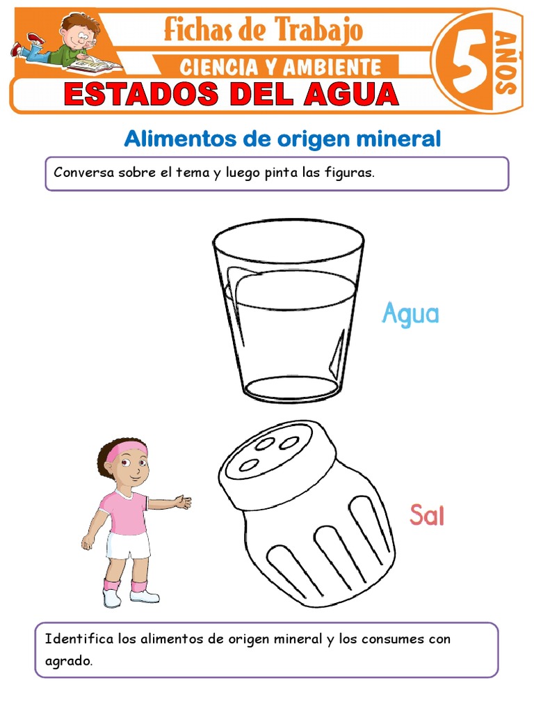 Alimentos de Origen Mineral: Conversa Sobre El Tema y Luego Pinta Las ...