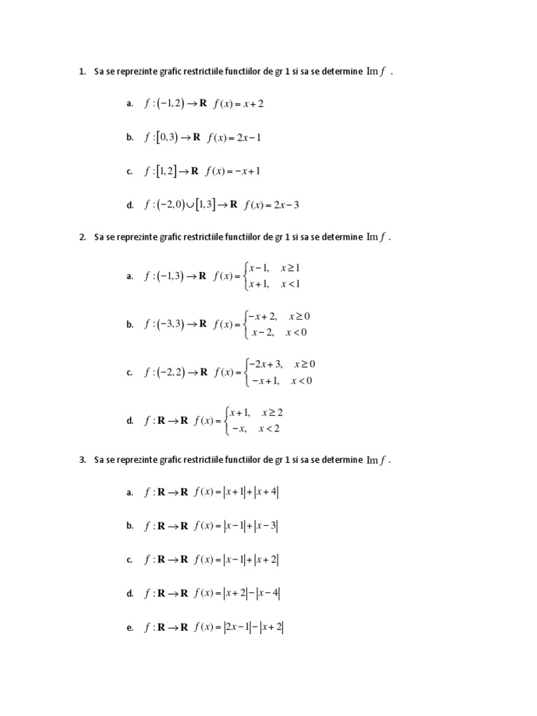 Functii Pe Ramuri | PDF