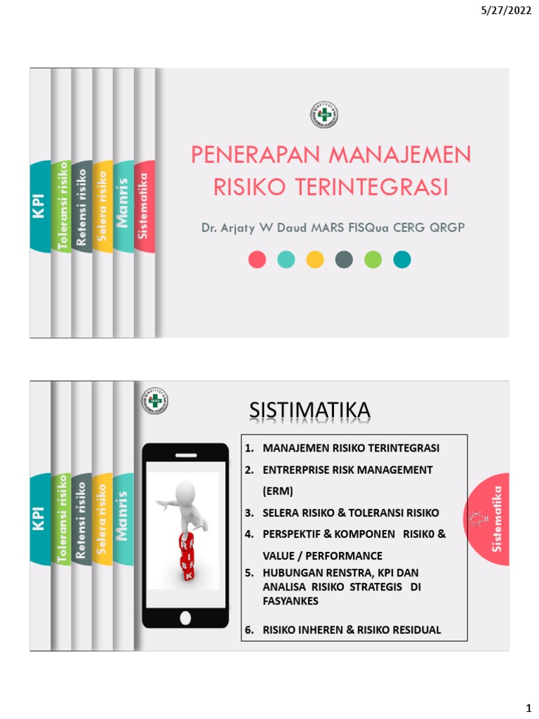 Penerapan Manajemen Risiko Terintegrasi 2022 | PDF