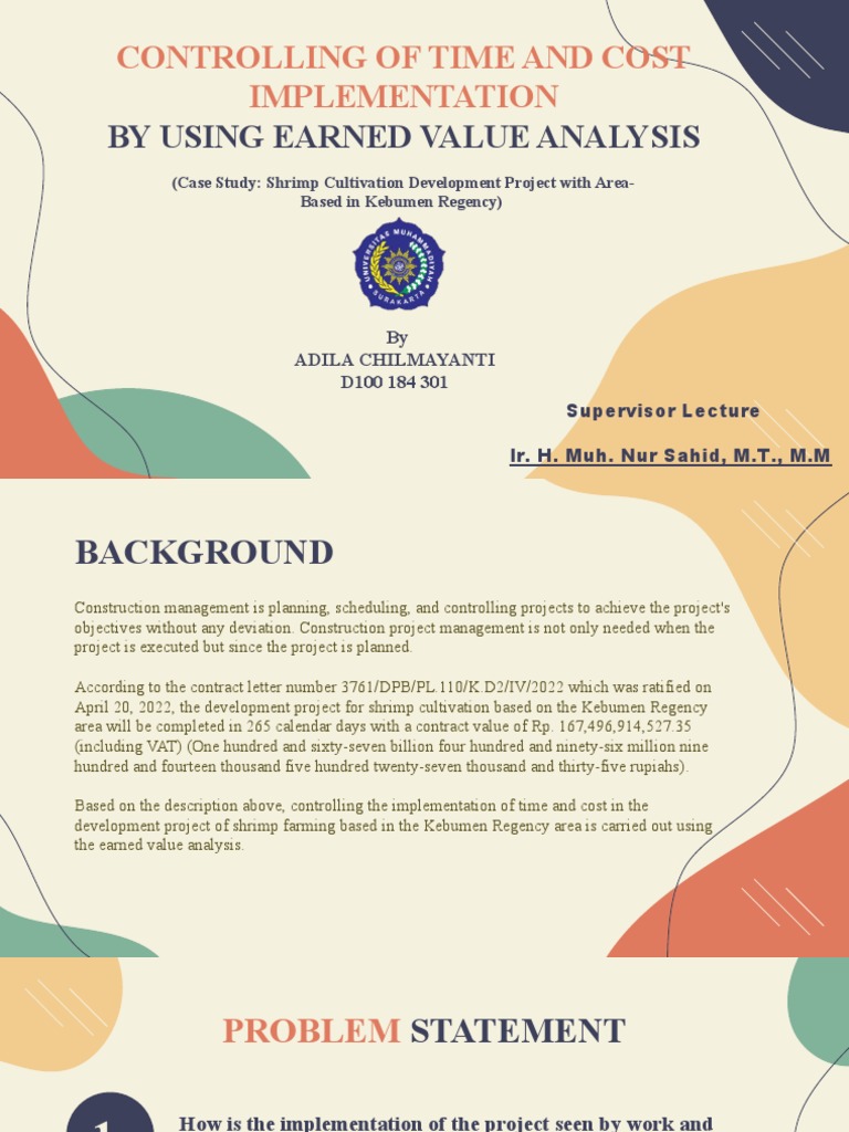 Controlling of Time and Cost Implementation by Using Earned Value Analysis | PDF | Business