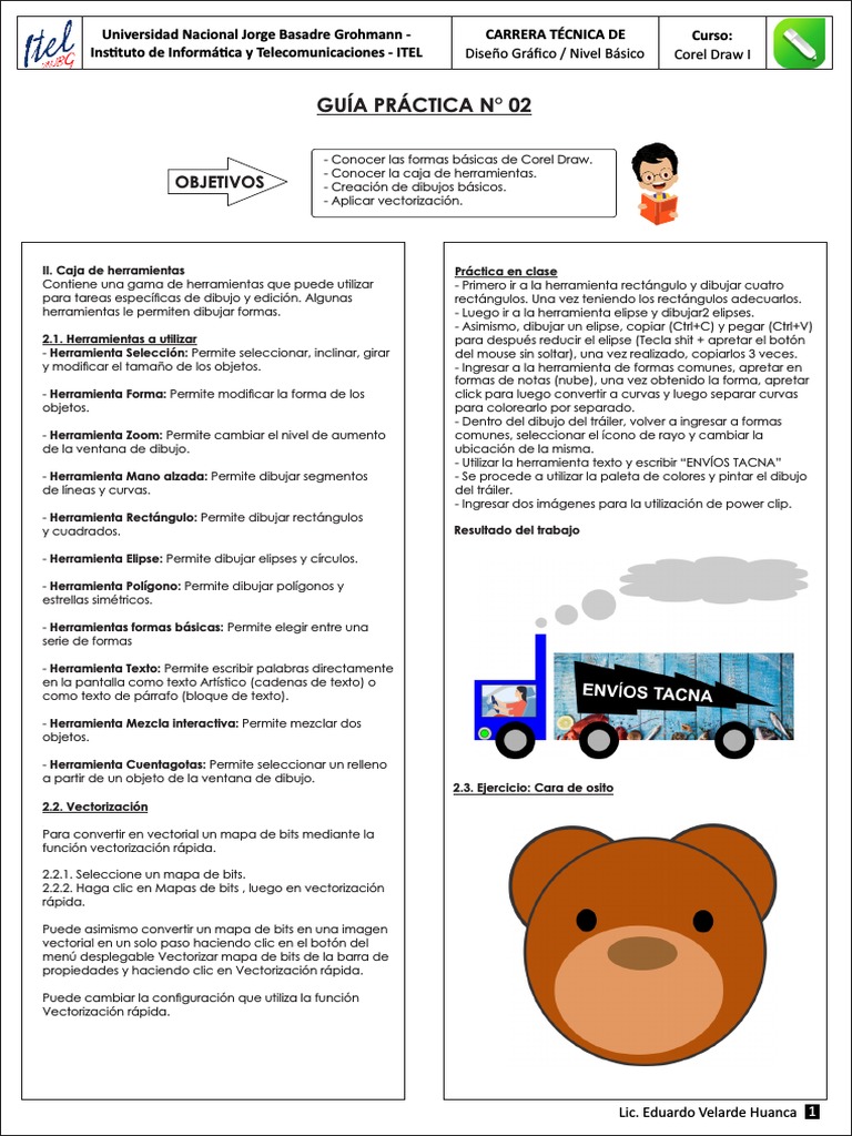 Guía Práctica #02: Objetivos | PDF | Dibujo | Software