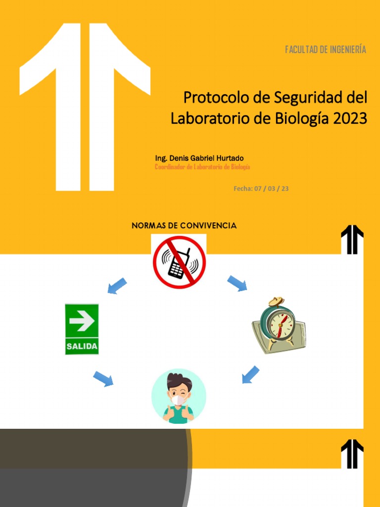 JP - PRESENTACIÓN PROTOCOLO DE SEGURIDAD Y EPPs - LAB BIOLOGÍA 2023-1 ...