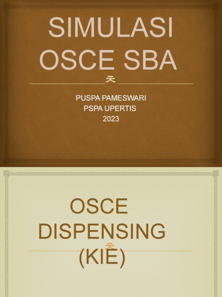SIMULASI OSCE 2 | PDF