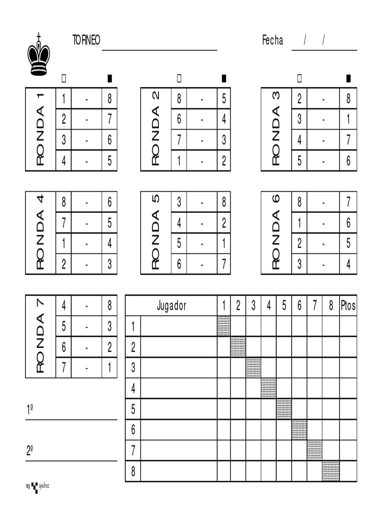 Torneo Round Robin 08 Jugadores | PDF