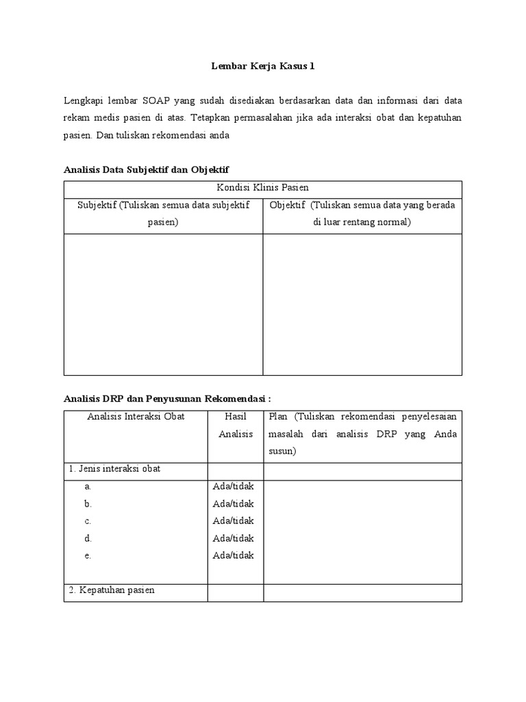 Lembar Kerja Analisa DRP | PDF | Pengembangan Diri