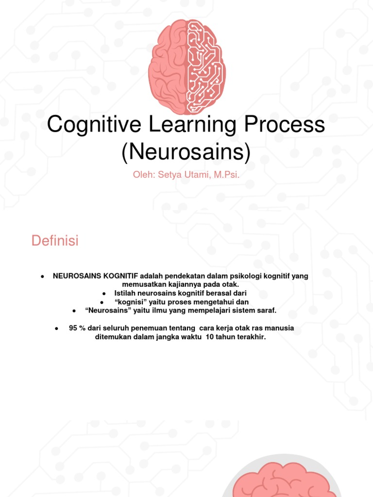 Cognitive Learning Process | PDF