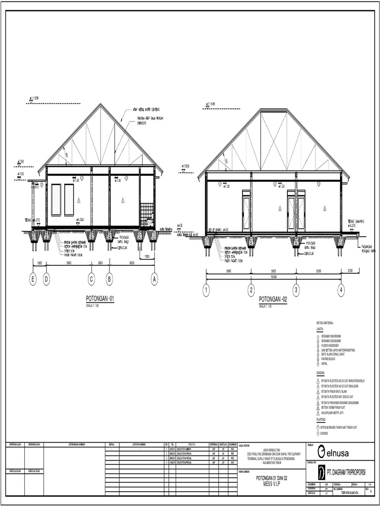 Rencana Detail Fasilitas Dermaga Slipway | PDF