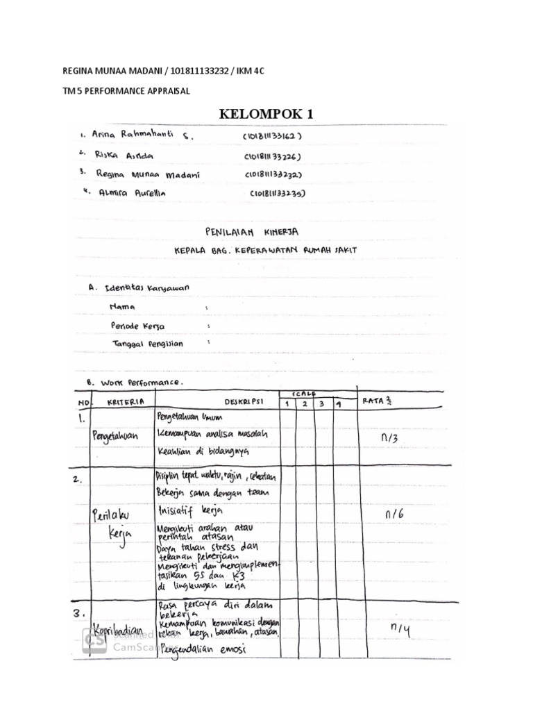 TM 5 Performance Appraisal Kelompok 1 | PDF
