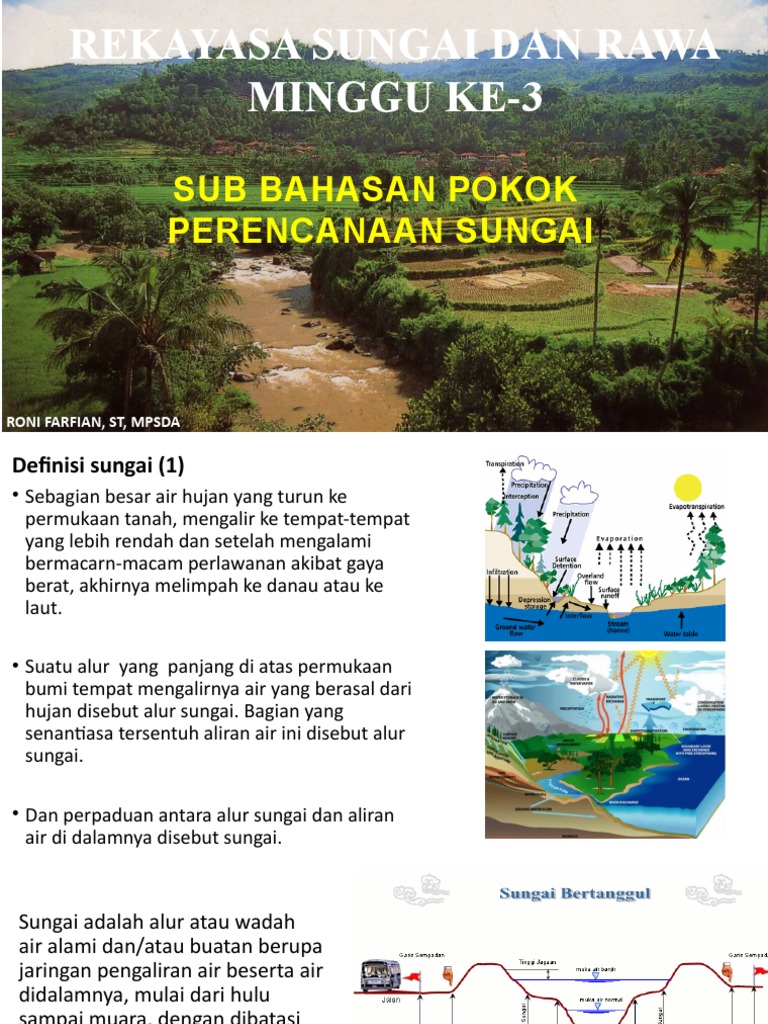Rekayasa Sungai - Perencanaan Sungai | PDF