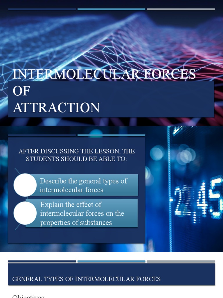 Intermolecular Forces OF Attraction | PDF | Intermolecular Force ...