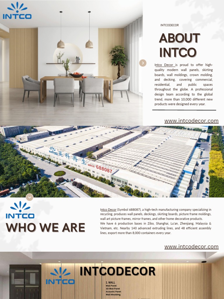 About About Intco Intco: Intcodecor | PDF