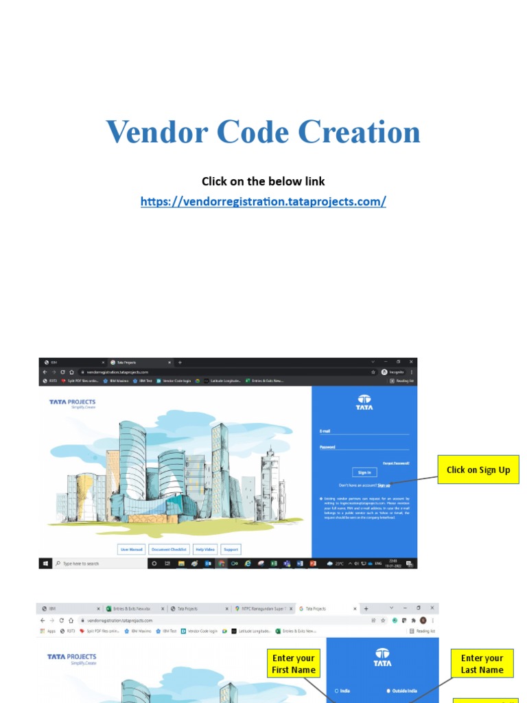 Vendor Code | PDF | Password | Mail
