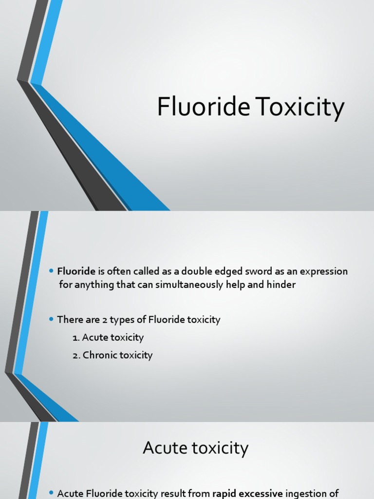 Fluoride Toxicity | PDF | Health Sciences | Causes Of Death