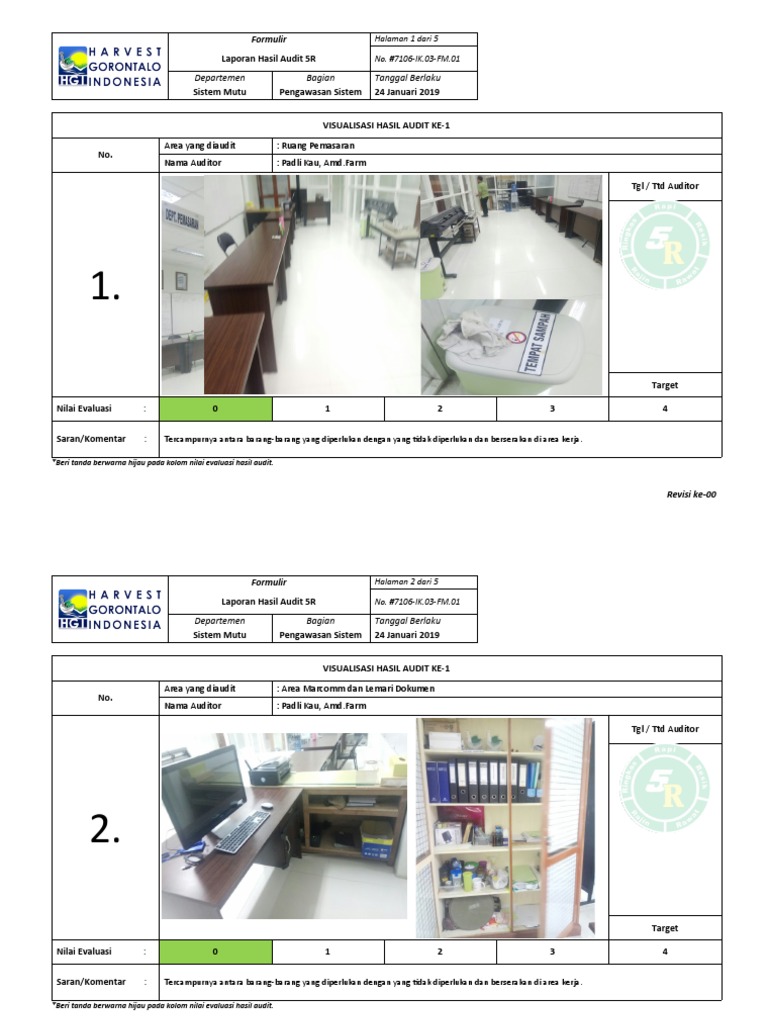 Laporan Hasil Audit 5R Pemasaran | PDF