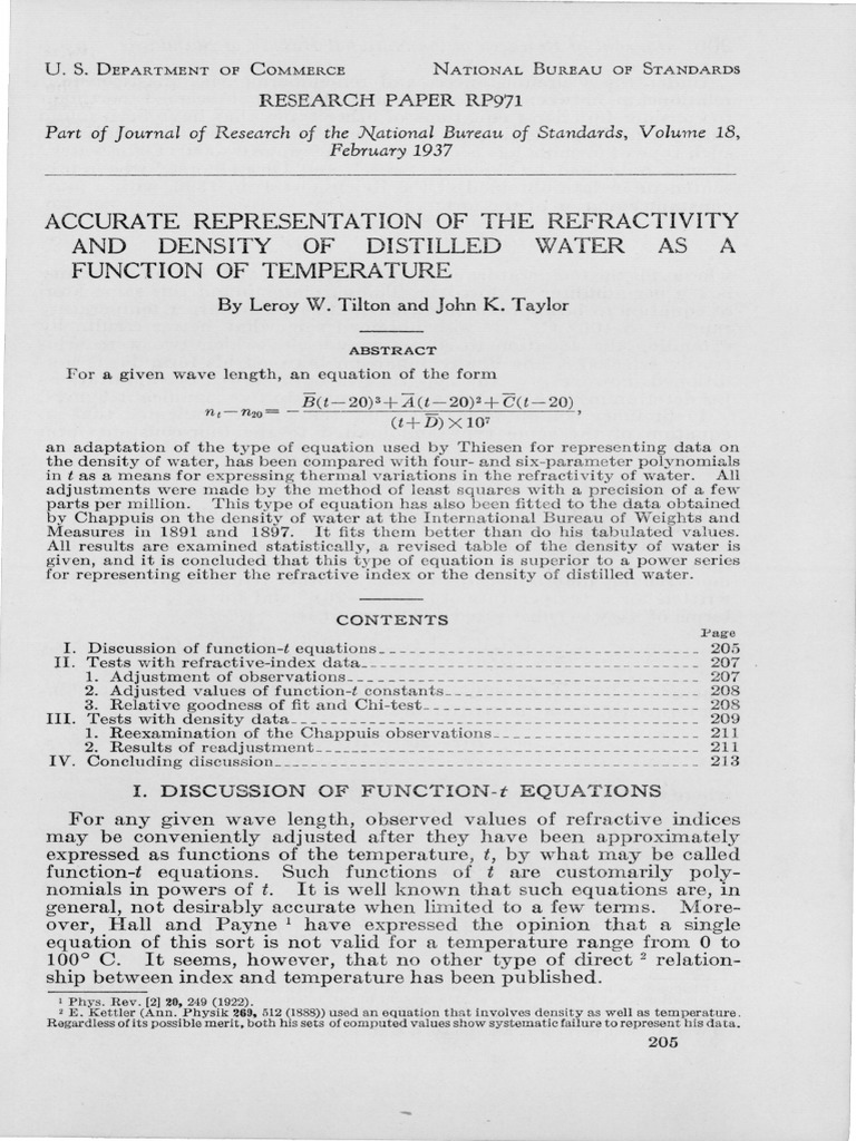 Tilton and Taylor Article (Density - Api 2555) | PDF | Errors And ...