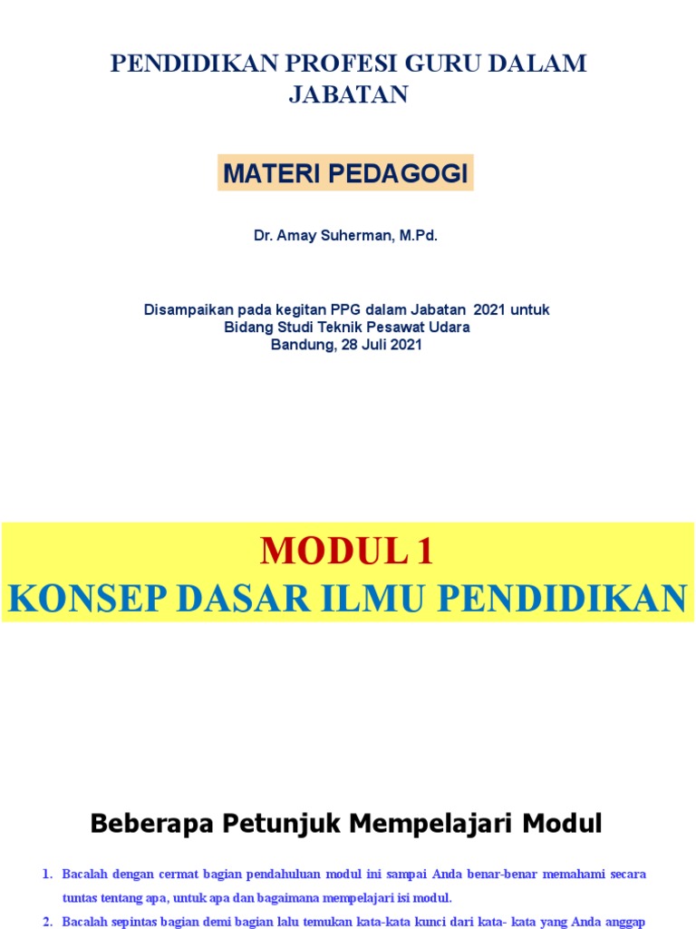 Pendidikan Profesi Guru: Modul Pedagogi | PDF | Karier & Perkembangan