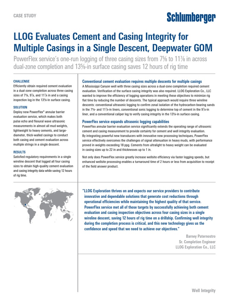 Cement Evaluation Logged Multiple Casings Onerun Deepwater Gom | PDF | Ultrasound | Attenuation