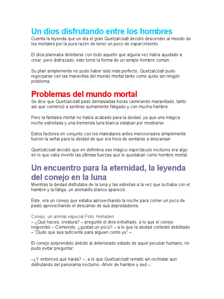 El Conejo en La Luna | PDF