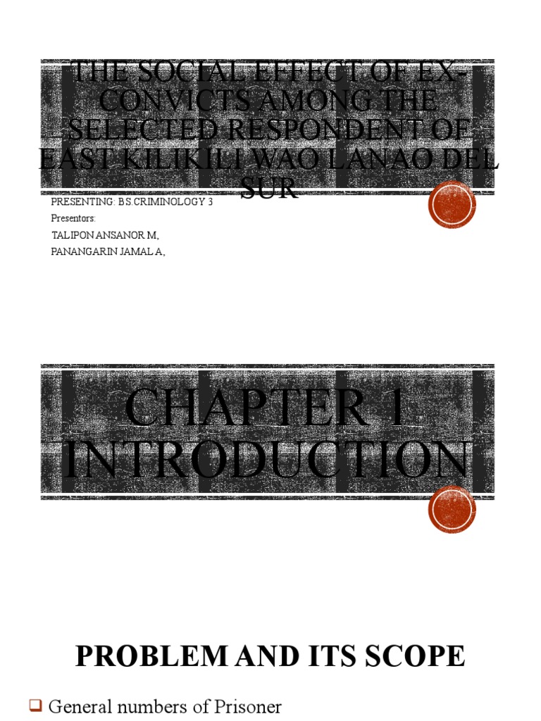 Thesis Ppt. Criminology | PDF | Criminology | Prison