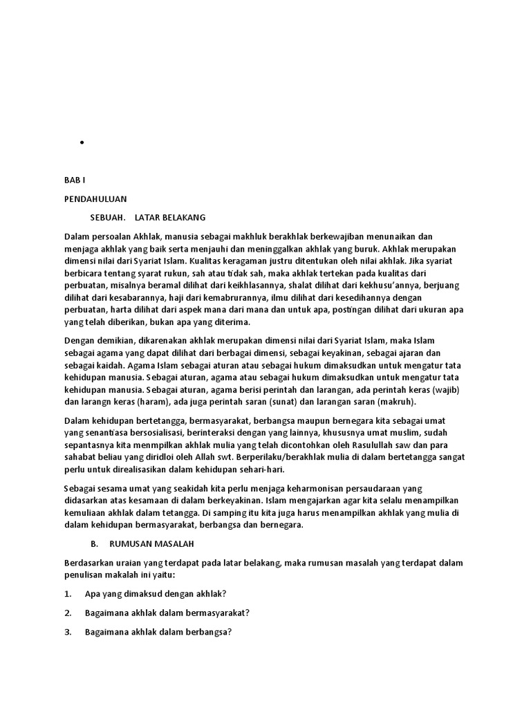 Ahlaq Dan Bernegara AIk | PDF