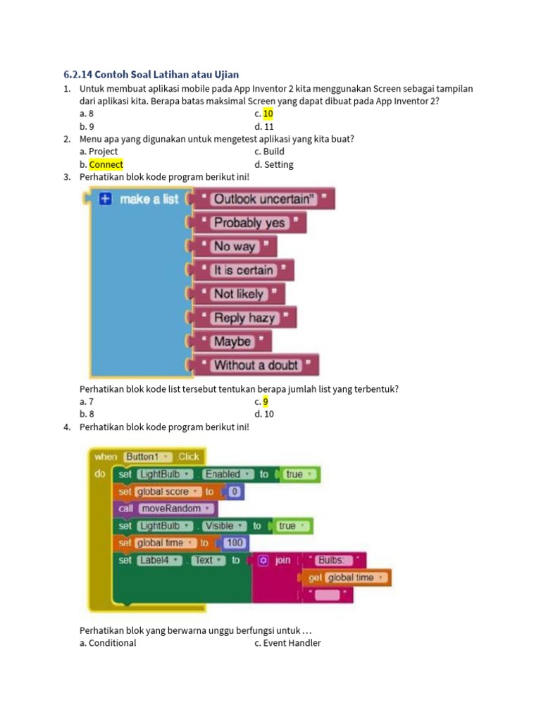 Contoh Soal Latihan Atau Ujian - Mengenal Platform Dan Tools ...