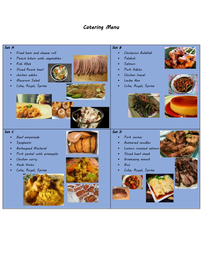 Catering Menu - Final | PDF