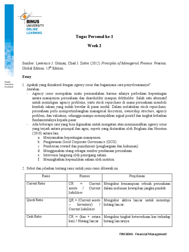 Tugas Personal Ke-1 Week 2: Essay | PDF