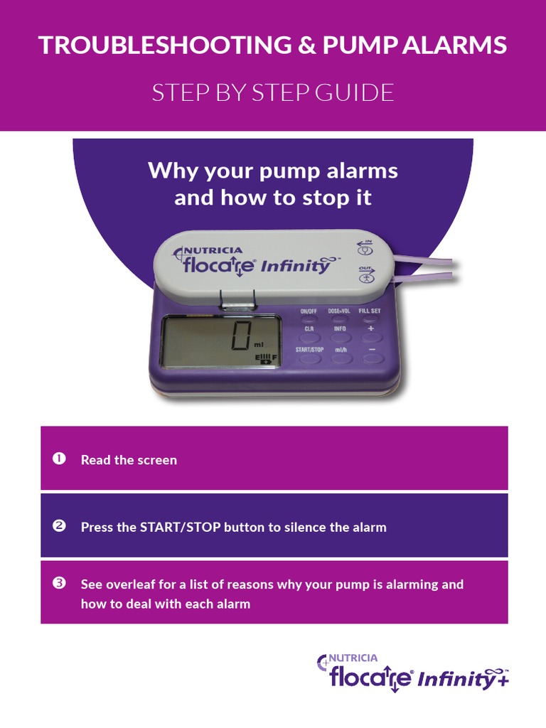 Flocare Infinity Pump Troubleshooting Guide | PDF | Manufactured Goods ...