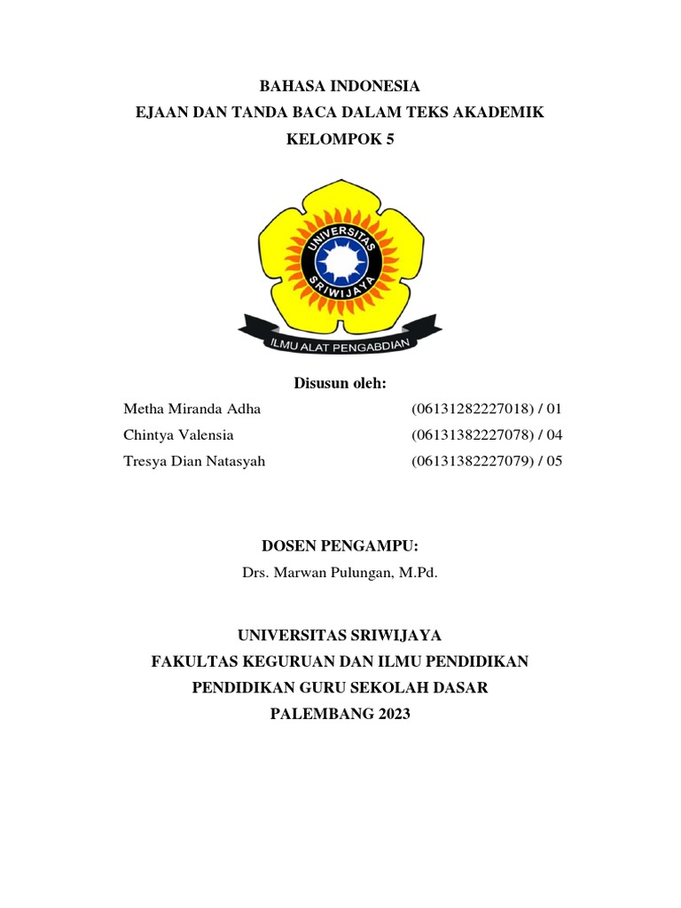 Ejaan dan Tanda Baca Teks Akademik | PDF