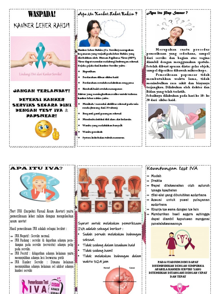 Leaflet Iva Dan Pap Smear Baru | PDF
