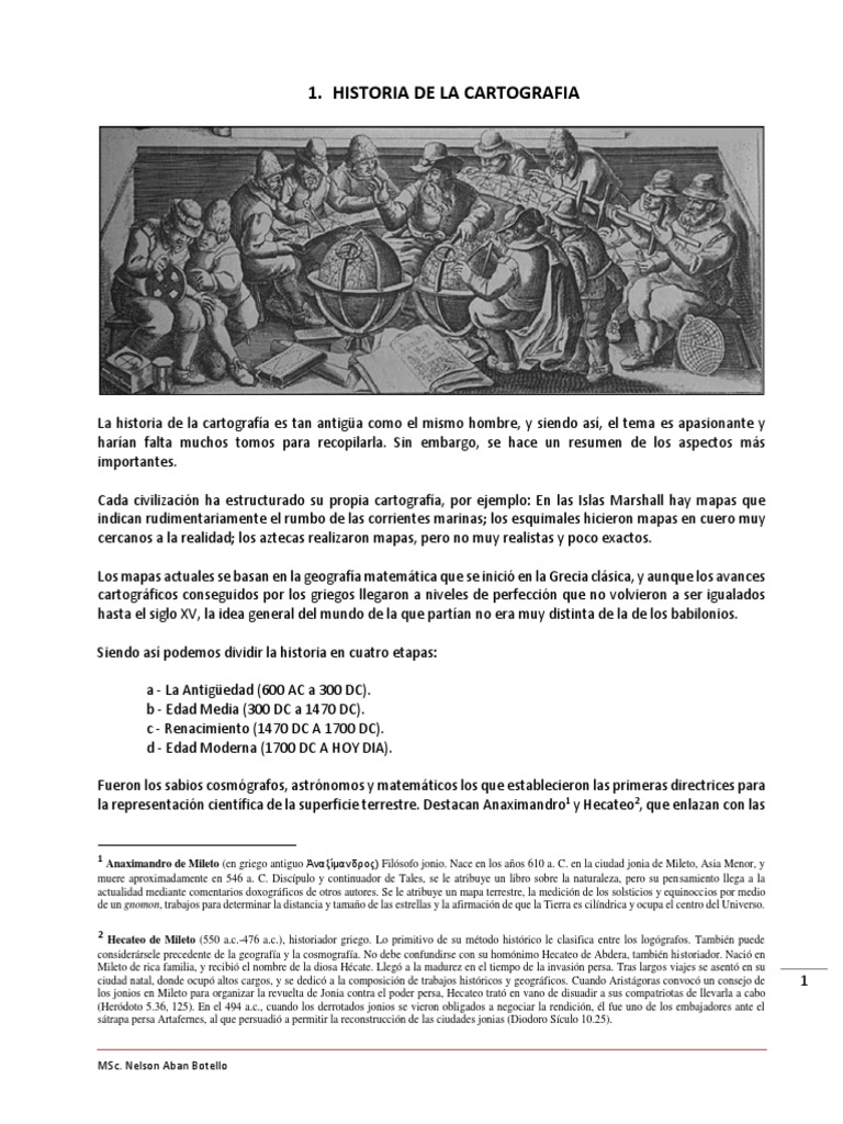 Historia de La Cartografia: Msc. Nelson Aban Botello | PDF | Ptolomeo
